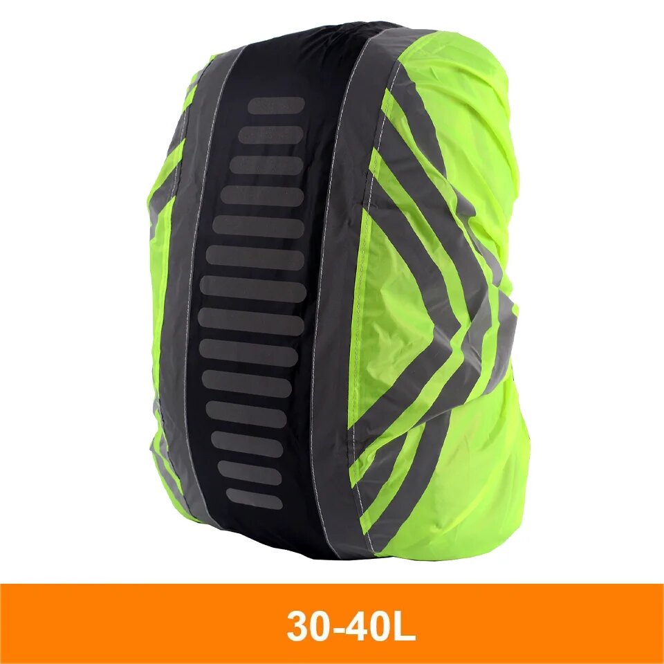 Водонепроницаемый чехол для рюкзака LOOGDEEL из нейлона черного цвета 30-40L Black green