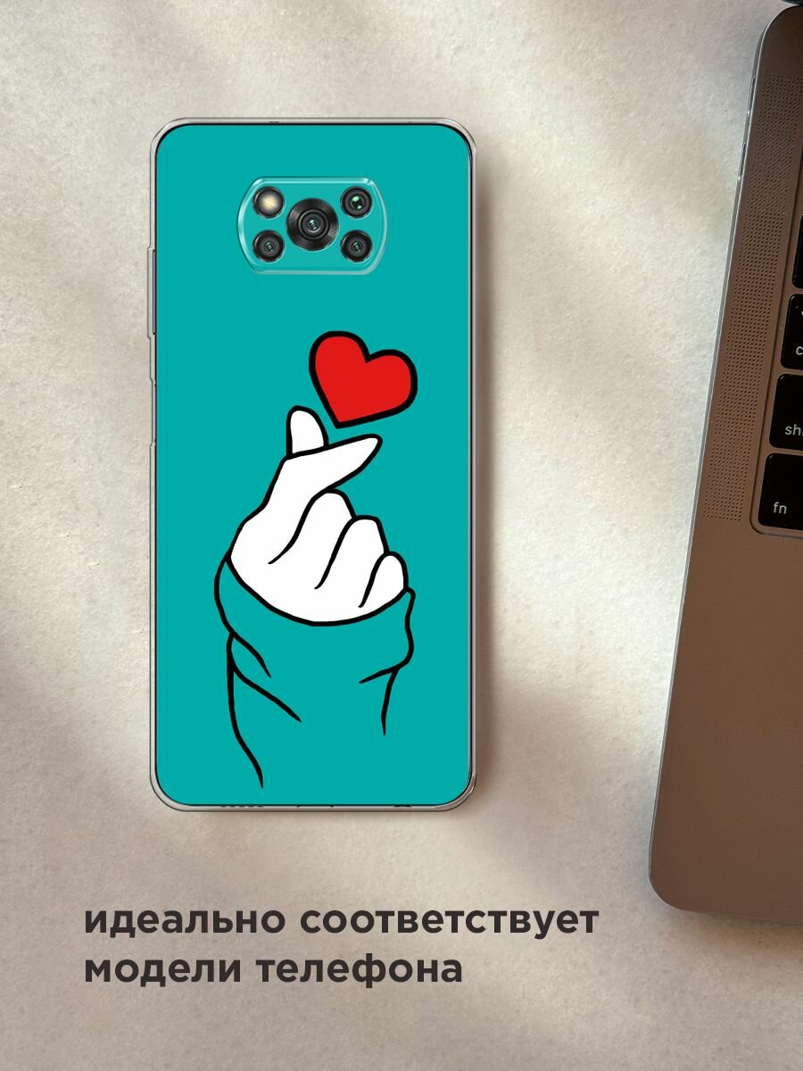 Чехол на Xiaomi Poco X3/X3 Pro / Поко X3/X3 Pro с принтом "Маленькое сердечко" — фото 1
