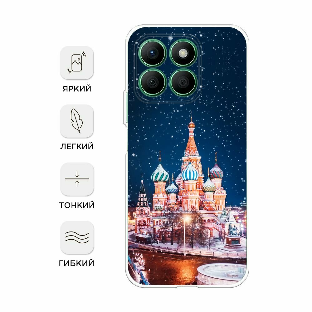 Силиконовый чехол на Honor X8B / Хонор X8B с принтом Москва 1 — фото 1