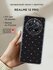 Чехол на Realme 12 Pro / Реалми 12 Про с принтом "Черный фон и сердечки"