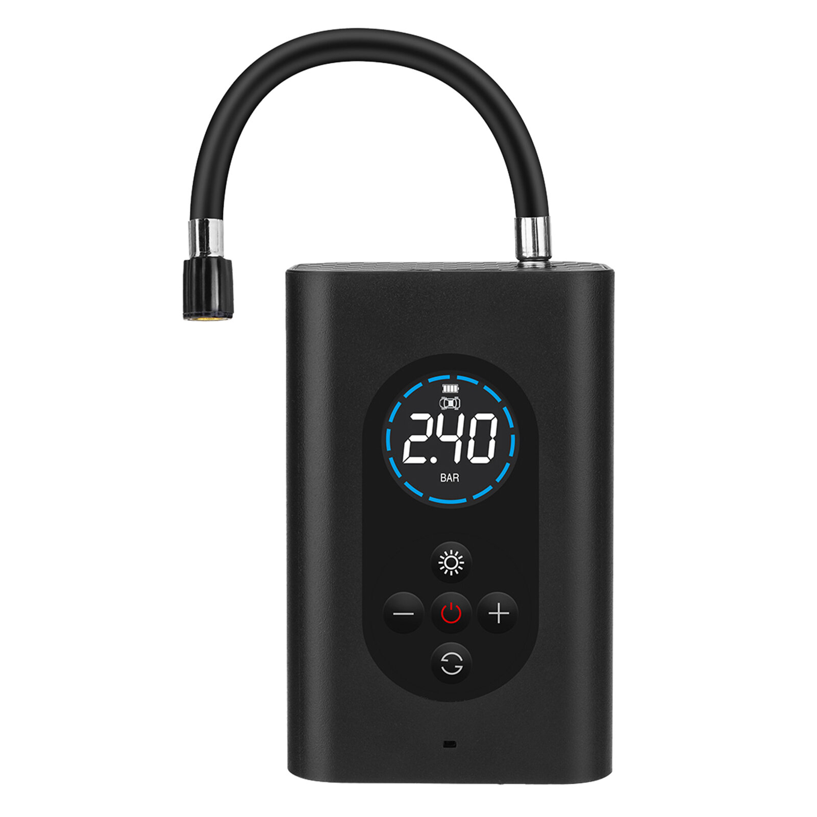 Беспроводной Компрессор Для Шин: Портативный Насос 150 PSI С Power Bank И Светодиодным Фонарем Для Автомобиля И Мотоцикла - Цифровой Дисплей Для Быстрой Подкачки И Надувания Велосипедов, Мячей И Игрушек