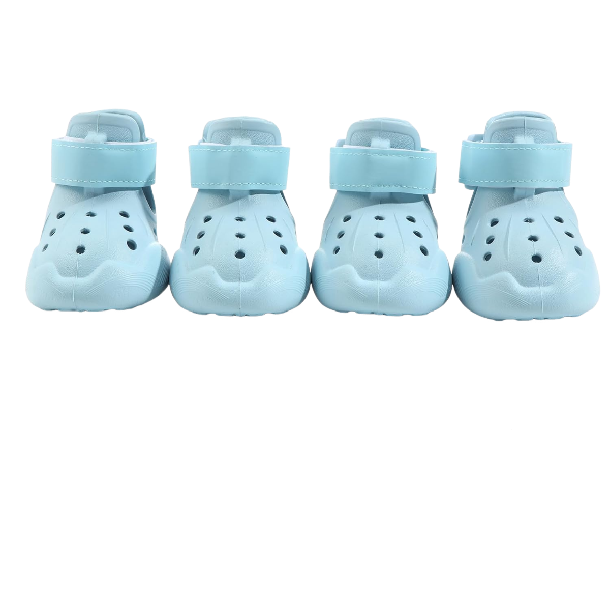 Летние сандалии для собак на улице, сетчатые ботинки, беговые дырочные туфли для Тедди, обувь для питомцев, размер 7#, внутренняя ширина 6.0см, размер 8#, внутренняя ширина 6.5см, в упаковке 4 пары