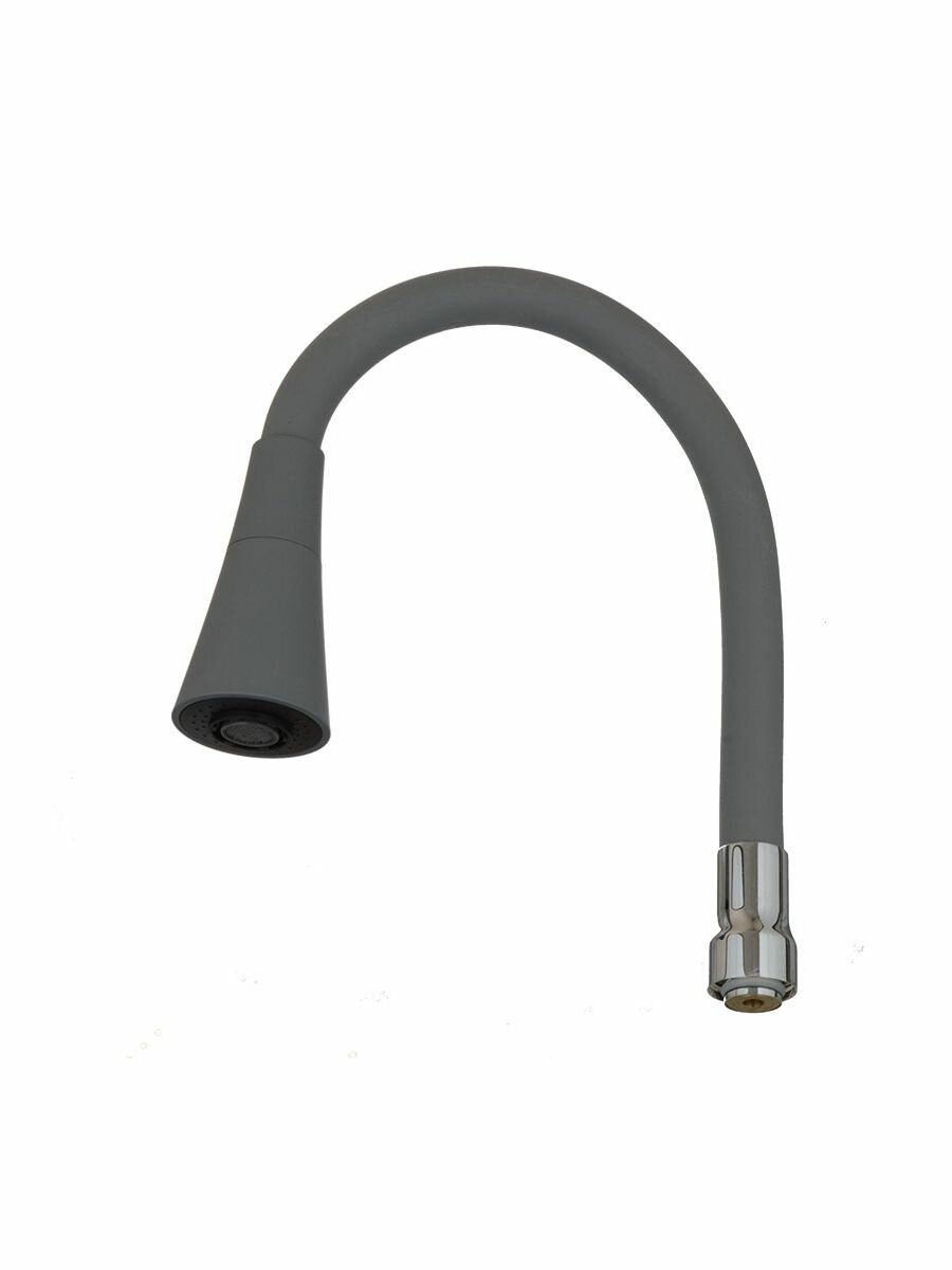 Melodia Della Vita Излив гибкий LUXE с лейкой "колокольчик" серый 49см MELODIA MKP20922
