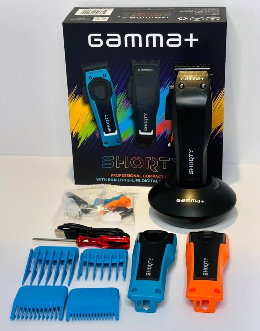 Машинка для стрижки Gamma Shorty #GP605M Профессиональная компактная машинка с долговечным цифровым бесщеточным двигателем EON