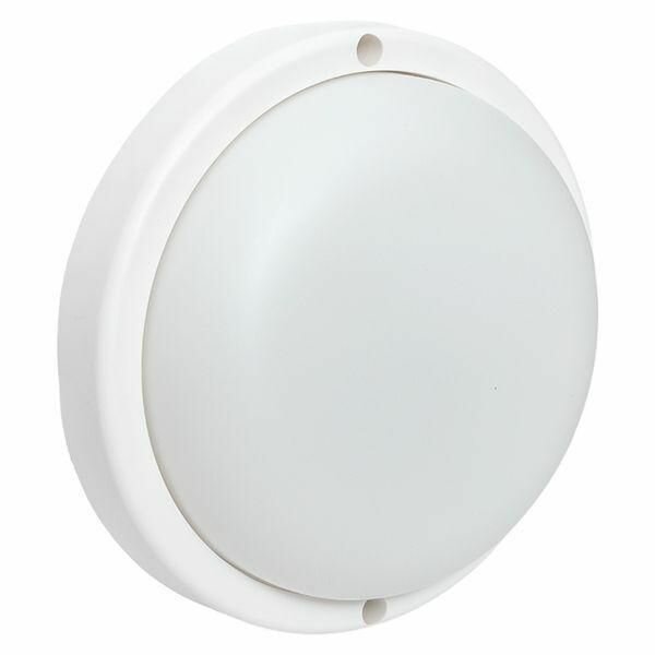 Светильник светодиодный EKF Luma, ЖКХ, круг, ДПО-1100, с оптико-акустическим датчиком движения, 12Вт, 4000K, IP65