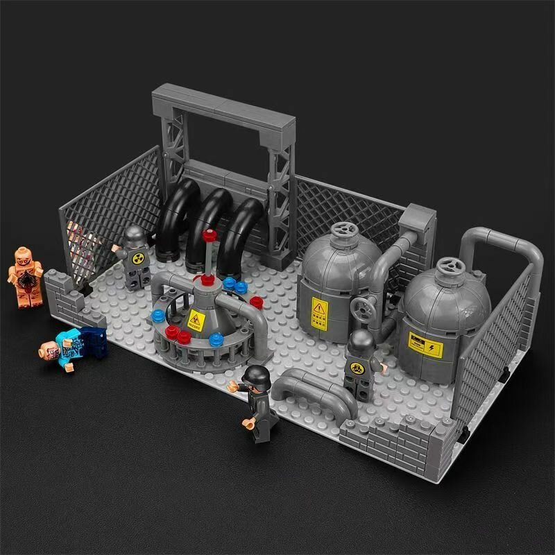 Набор для строительства атомной электростанции 3D творческая головоломка сборка модель для мальчика-строителя, подарки, украшения интерьера для детей от 6 лет и старше