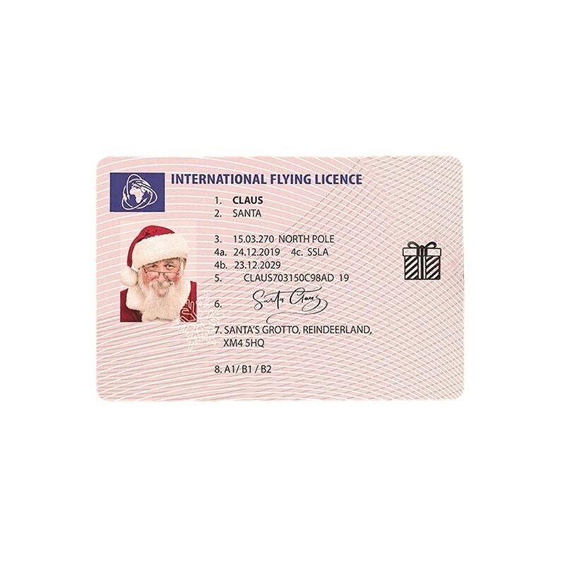 Водительские права Санта-Клауса-B
