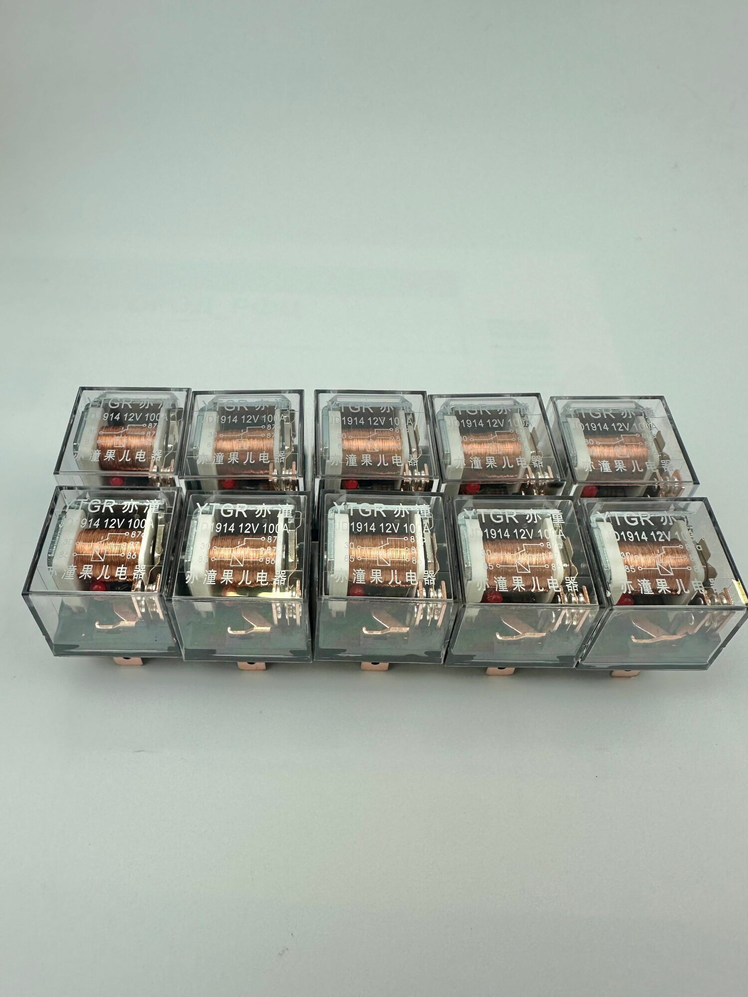 Реле силовое электромагнитное 100 А, 12 V 5-ти контактное, 10 шт