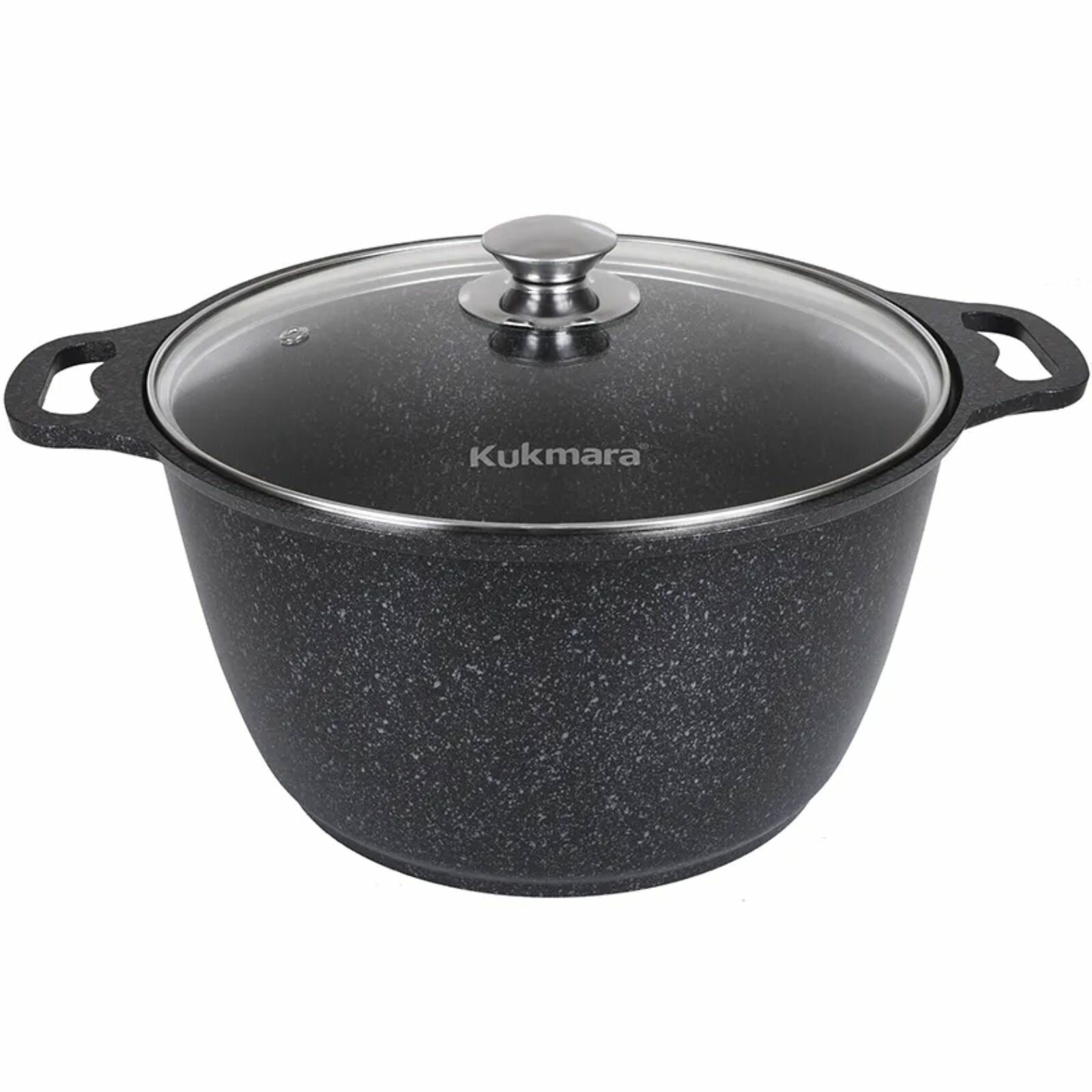 Казан-Кастрюля 6л d260 h151 АП-Темный Мрамор Ст/Кр Ровное Дно Цв/Уп Kukmara КМТ62-1А (1/3)