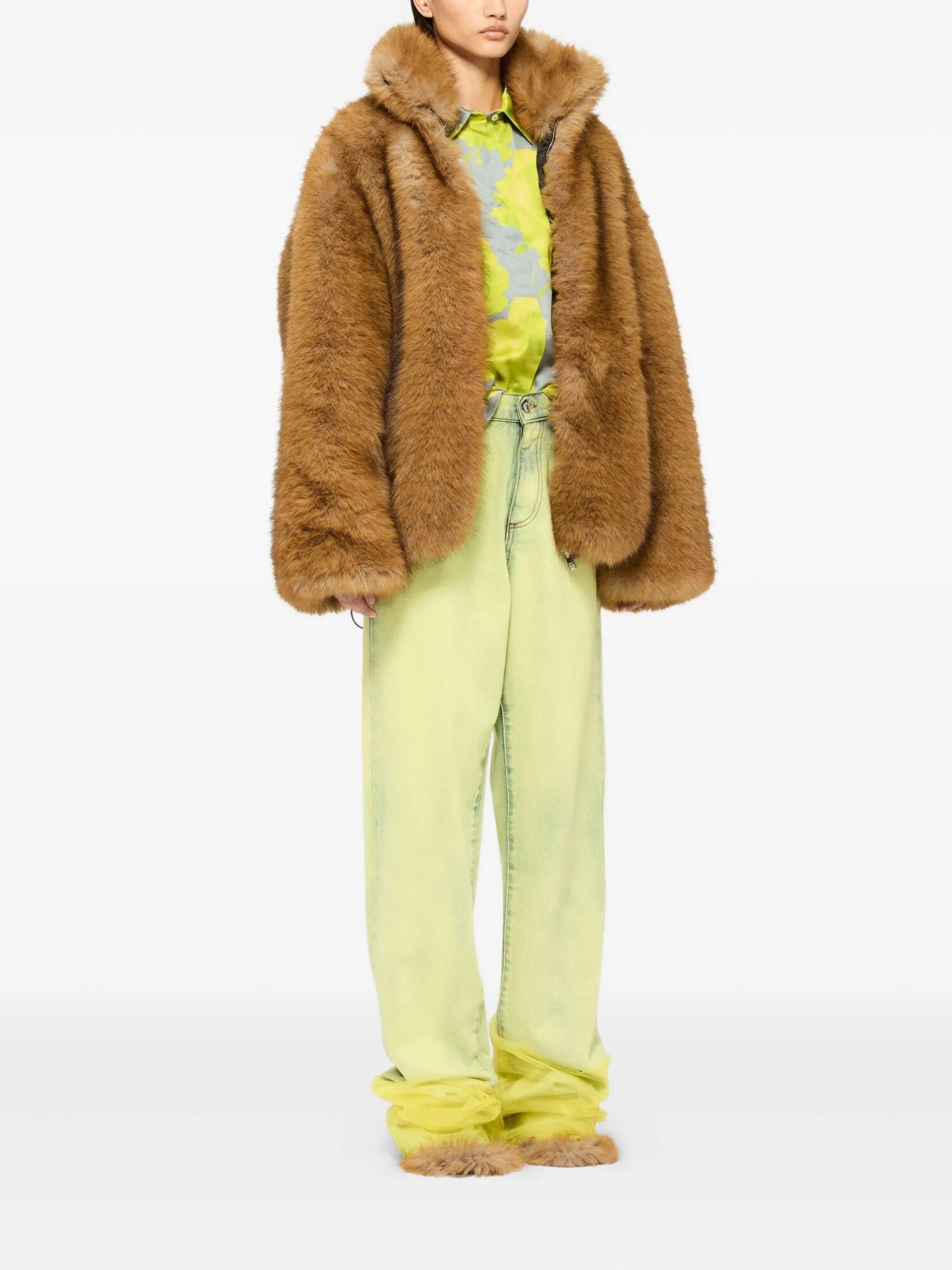 Рубашка MSGM, размер 36, grey — фото 1