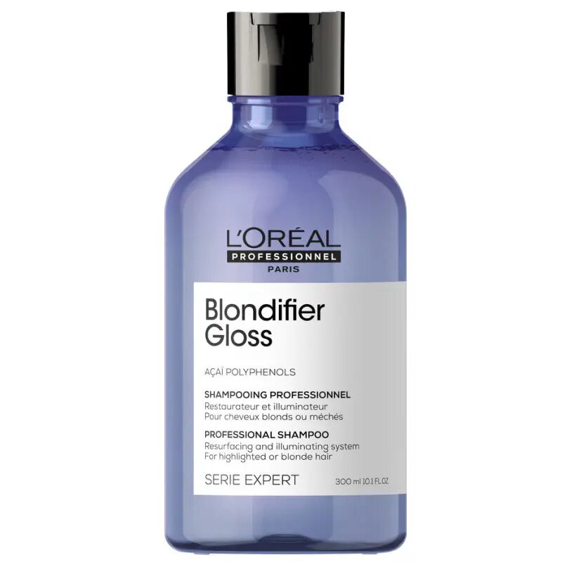 Шампунь LOREAL PROFESSIONNEL Blondifier Gloss для осветленных и мелированных волос, 300 мл