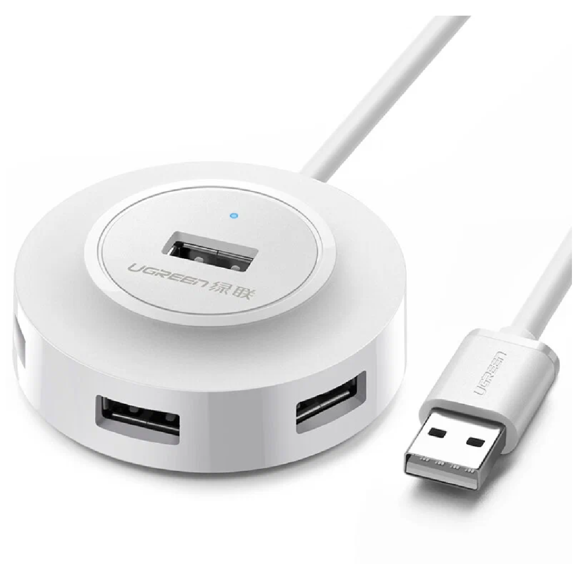 USB Хаб UGREEN CR106 (20270) USB 2.0 Hub 4 Ports. Длина: 1м. Цвет: белый