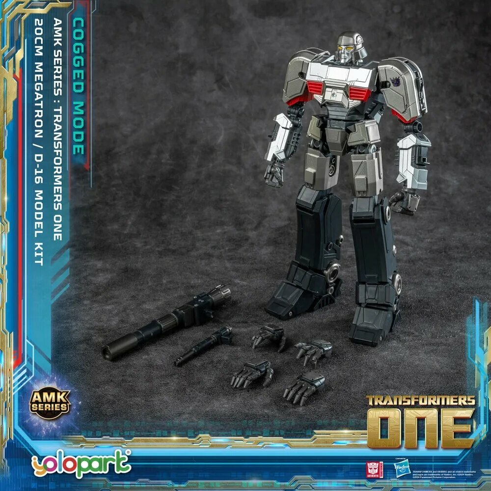 Трансформеры Игрушка Yolopark Transformers ONE - 20cm D-16 Megatron Cogged Mode Model Kit - AMK Series