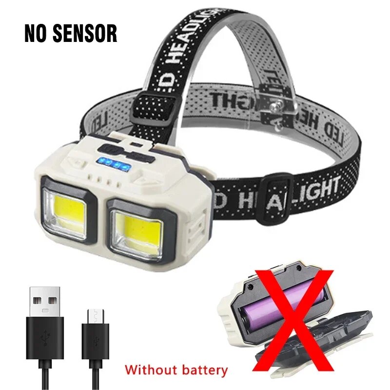 XIWANGFIRE Индукционный Налобный Фонарь COB 400-500 Люмен Красный non-Senso Headlamp