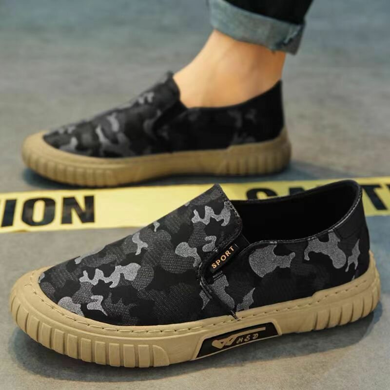 Камуфляжная парусиновая мужская обувь, дышащая спортивная повседневная обувь на открытом воздухе, мужская обувь
