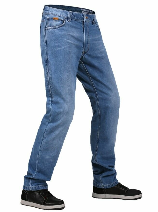 Мотоджинсы INFLAME COVERT светло-синие мужские 29/35