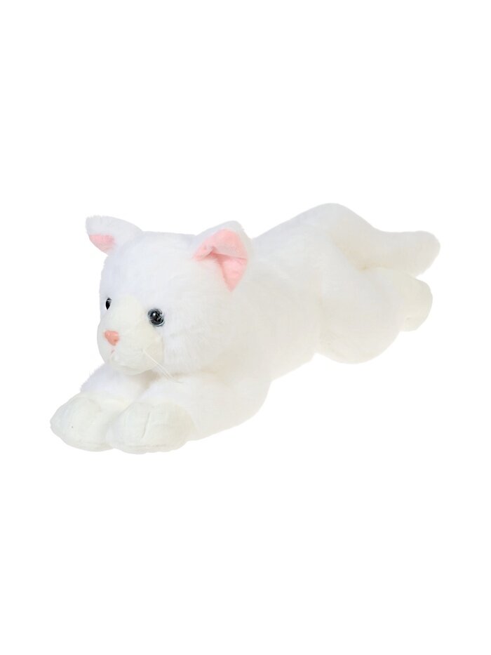 Мягкая игрушка Кот, белая, 49 см