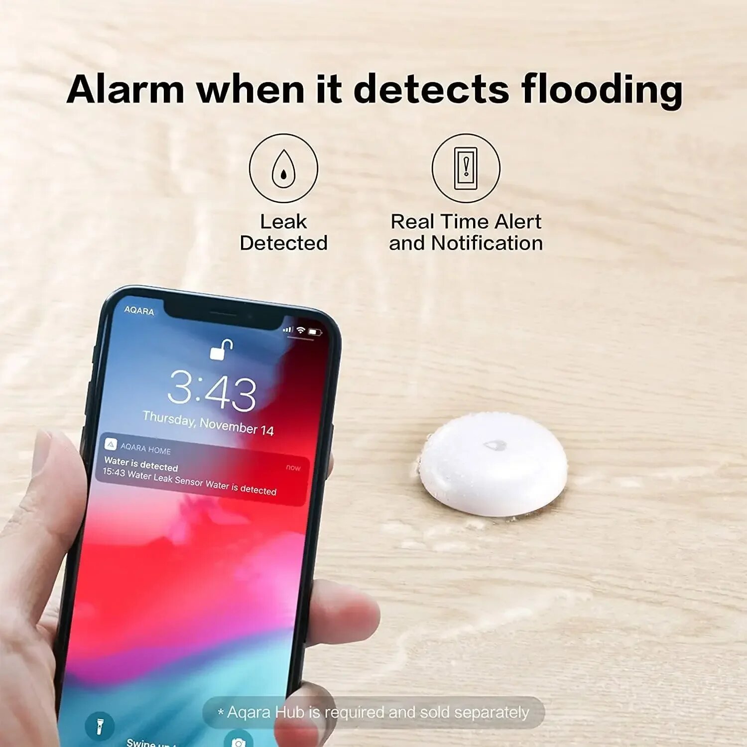 Датчик протечки воды Aqara E1 Zigbee — фото 1