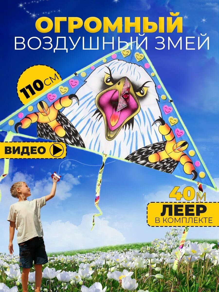 Воздушный Змей для ребенка большой Орел