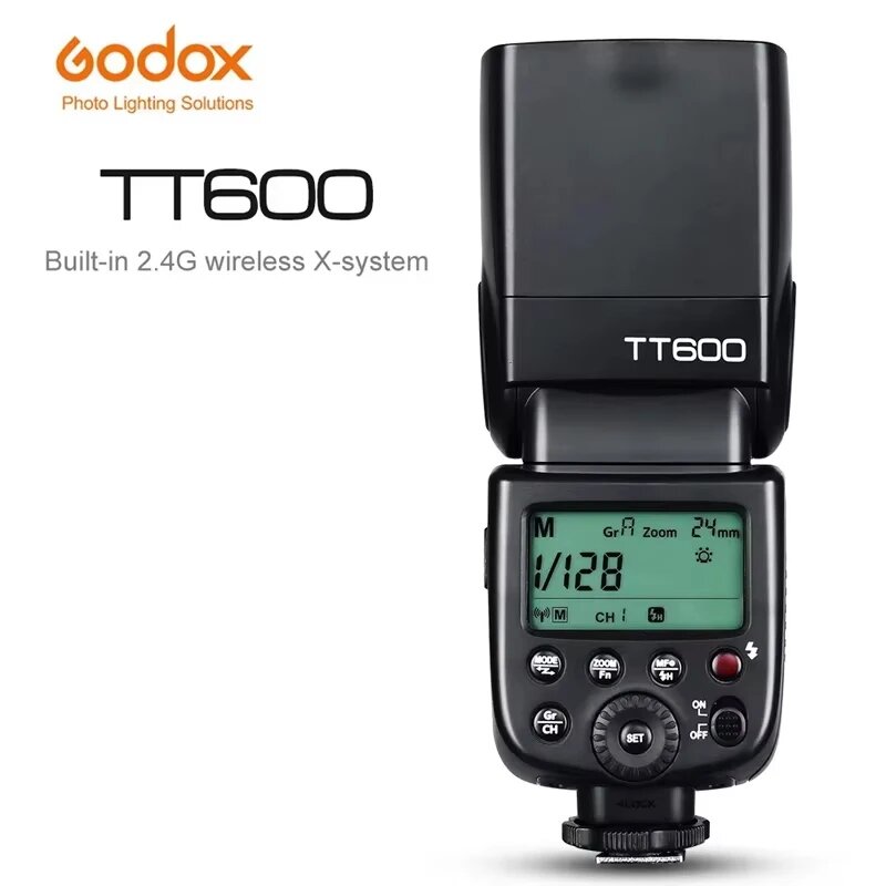 Godox TT600 Беспроводная вспышка для Canon Nikon Sony Pentax Olympus Fuji Lumix TT600