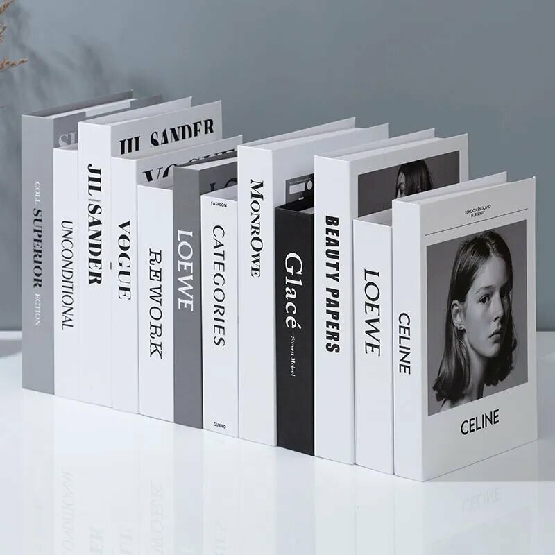 Украшение настольное интерьерное, Декоративные поддельные книги, евростиль, толстый картон