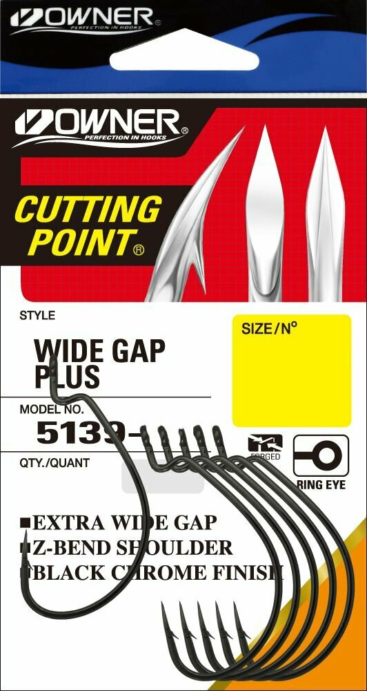 OWNER Крючок Wide Gap Plus BC №1/0 6шт