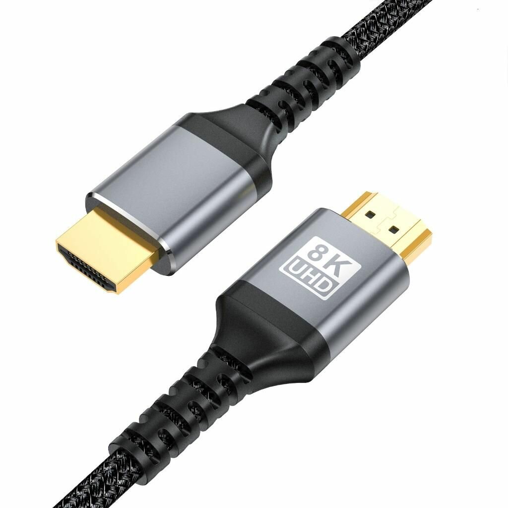 Кабель HDMI 2.1 48Gbps с поддержкой видео 8K 60Hz и 4K 120Hz для телевизоров и проекторов, 3m
