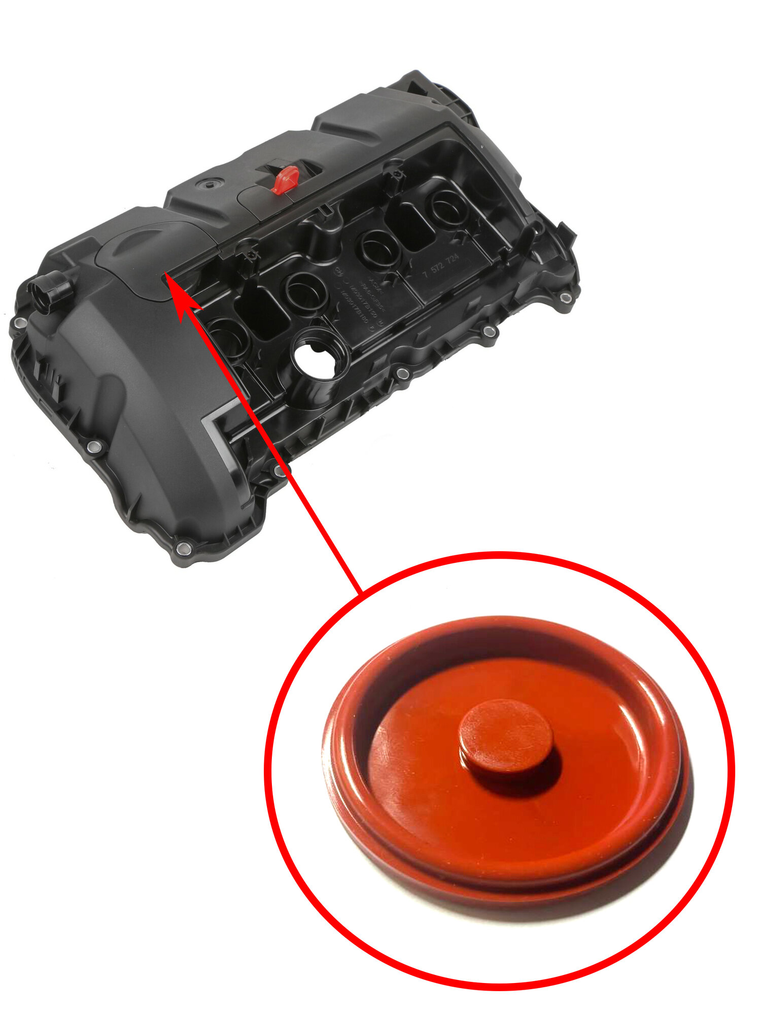 Мембрана квкг клапанной крышки MINI N12, N16 11127646554 и Citroen, Peugeot 308, 207 (A7) EP6, 0248. Q5Мембрана