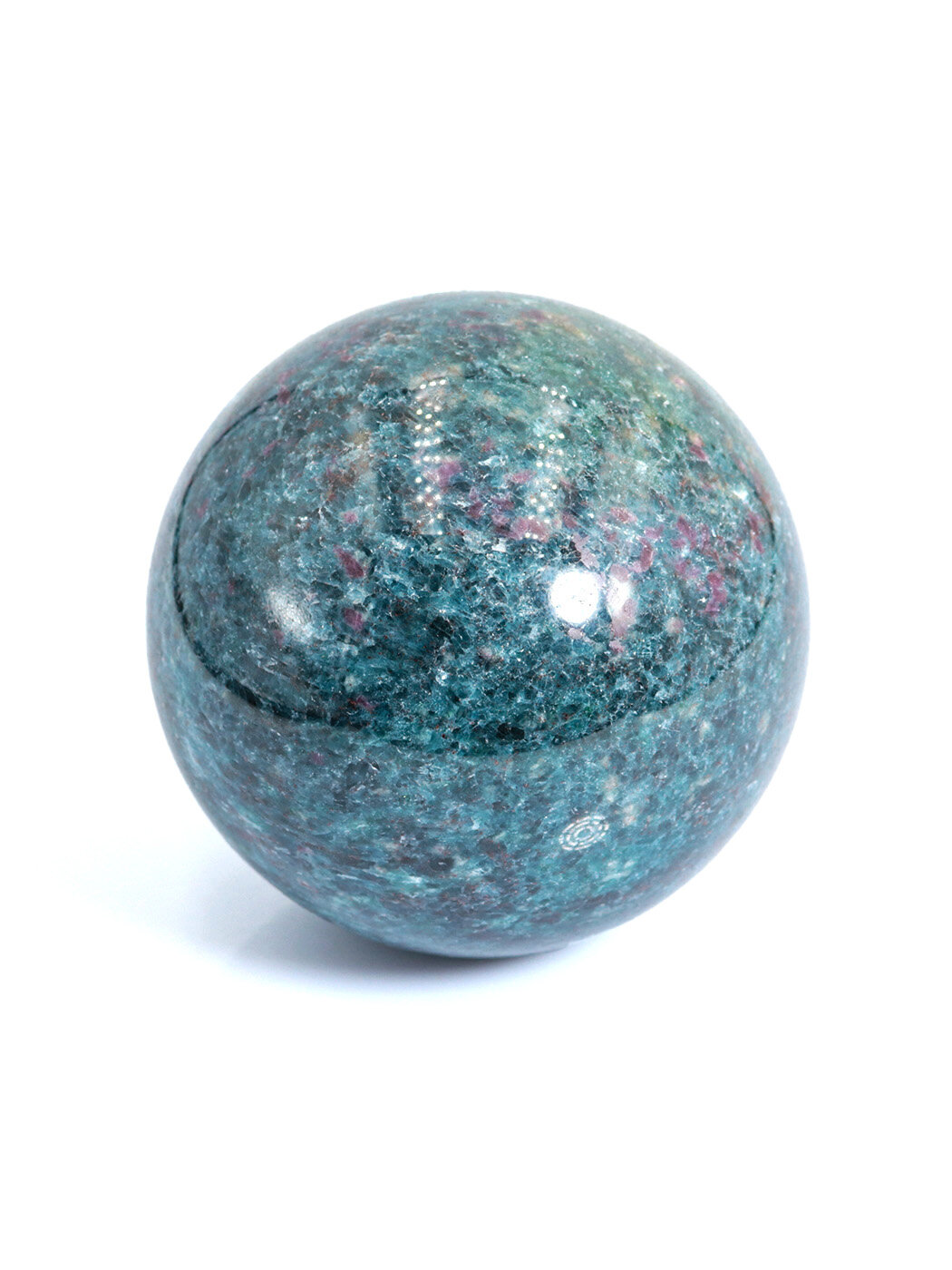 Корунд в кианите шар, натуральный камень/минерал (7,2-7,4 см)