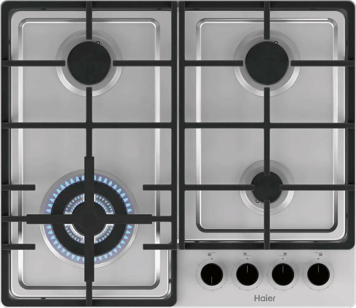 Газовая варочная панель Haier HHQ-M64CTPX, нержавеющая сталь