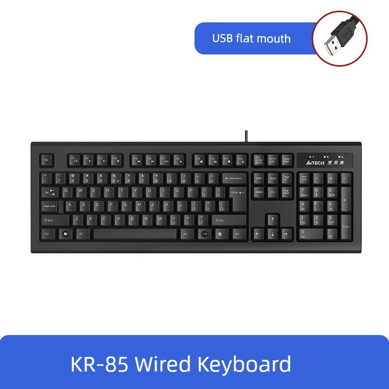 Shuangfeiyan KR-85 проводная USB/pS2 клавиатура с круглым ртом для ноутбука, настольного офиса, дома, водонепроницаемый