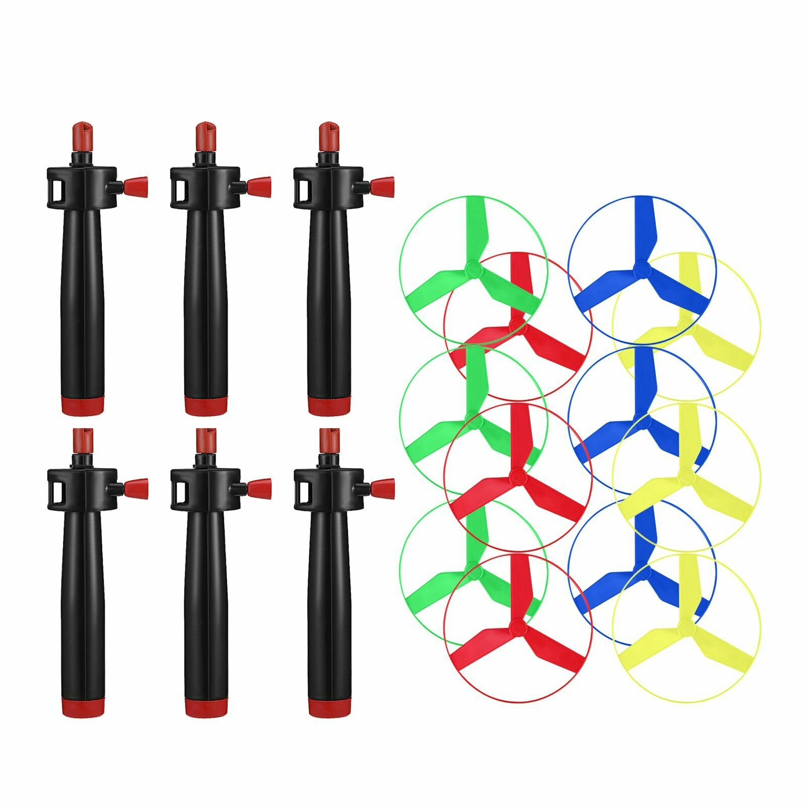 Интерактивные летающие тарелки с вытяжным шнуром набор из 6 штук для вечеринок на заднем дворе