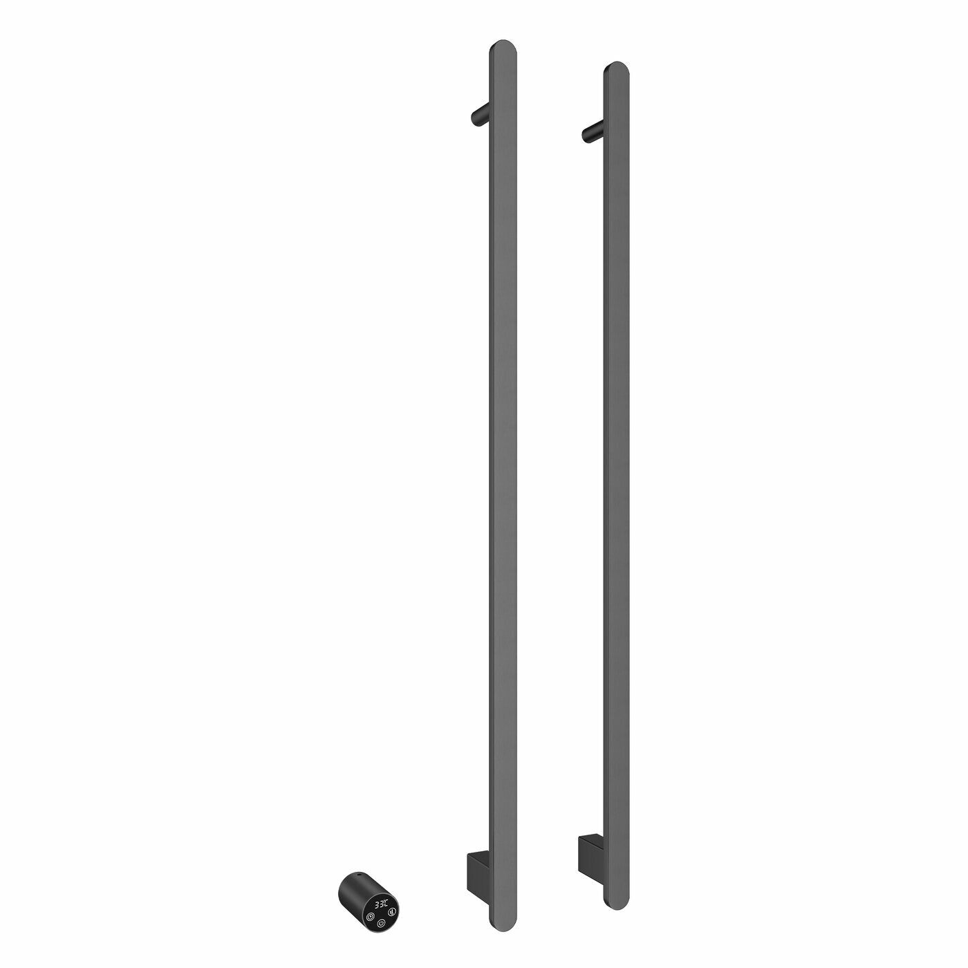 Электрический полотенцесушитель Vincea VTD-2VT1GM вороненая сталь