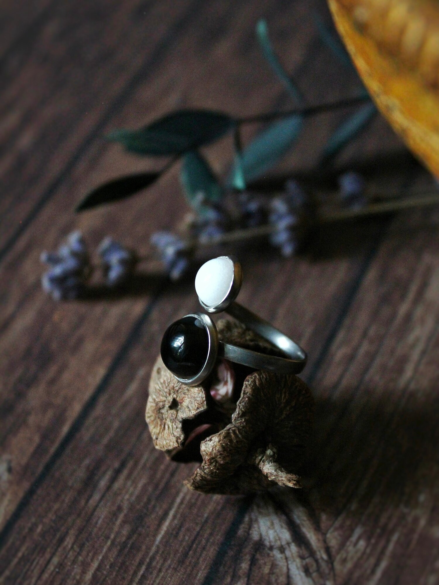 Кольцо, агат