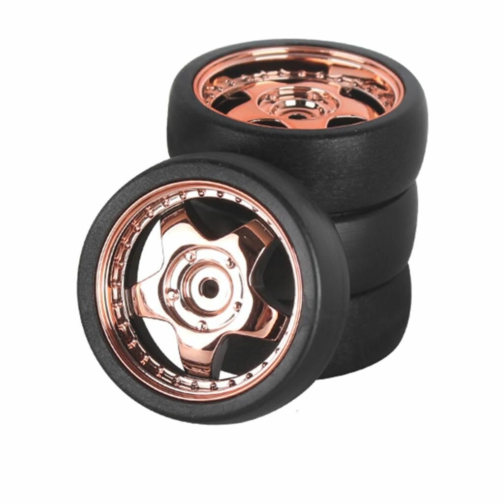 Колёса для дрифт-кара 1:18, Золото - Серебро