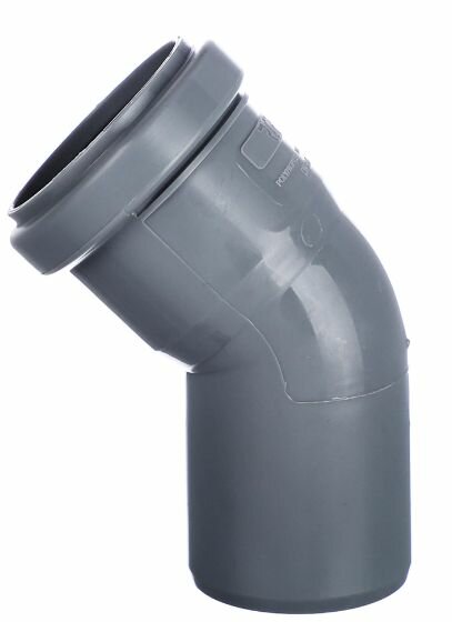 Колено канализационное РТП d50 мм угол 45