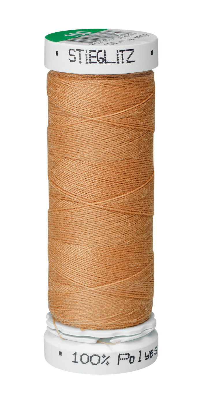 Нитки швейные Stieglitz50 70м, дынно-желтый (4404)