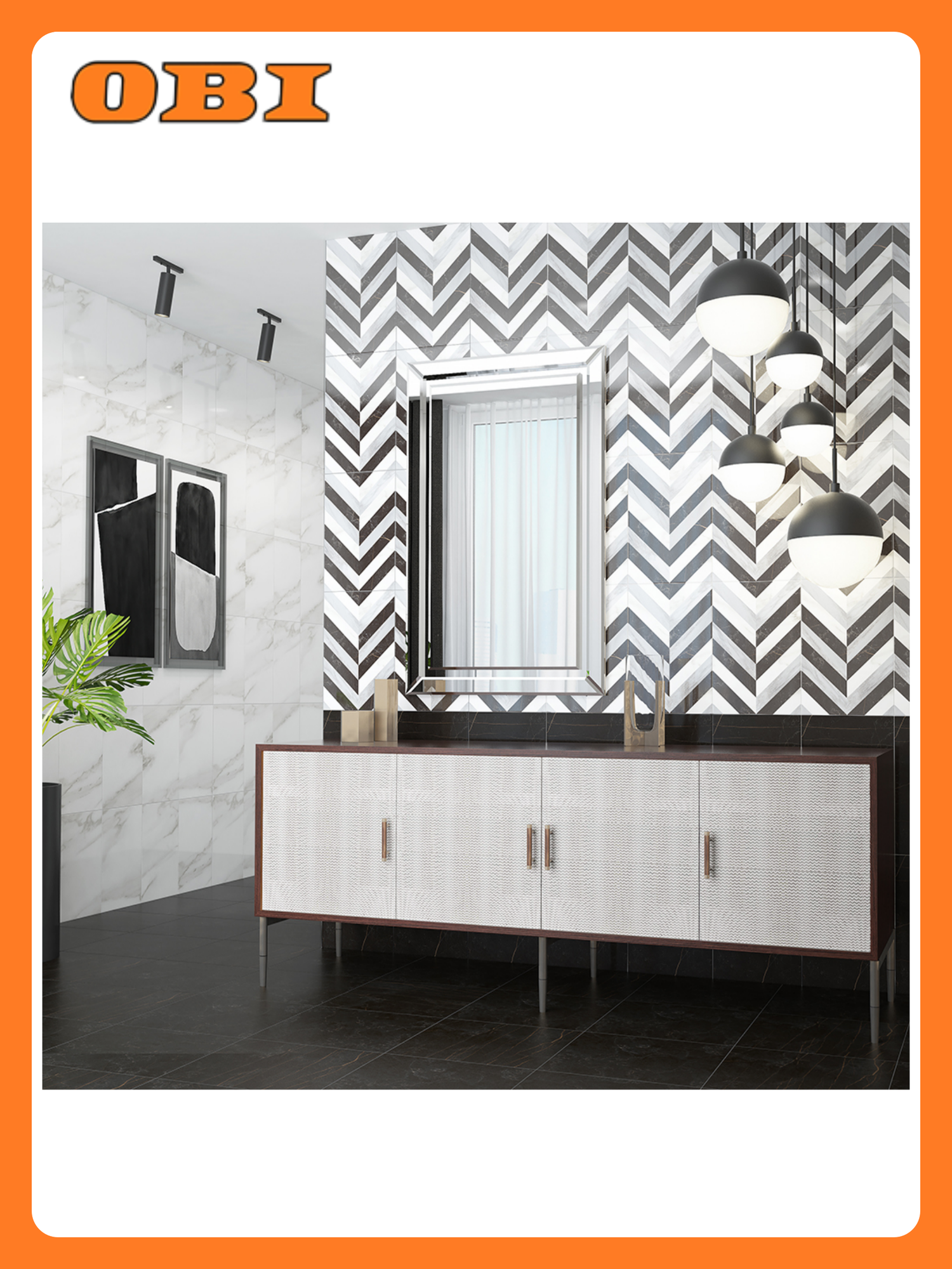 Керамогранит Керамин "Пантеон", 40x40 см, матовый, черный, 11 шт.