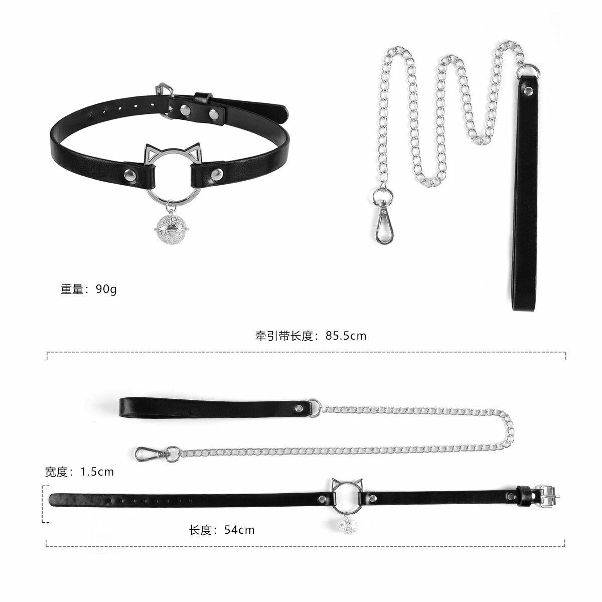 Взрослый SM эротический кошачий ошейник-колокольчик, женская эротическая игрушка, тренировочная бондаж, альтернативная секс-игрушка, воротник, украшение на шею,