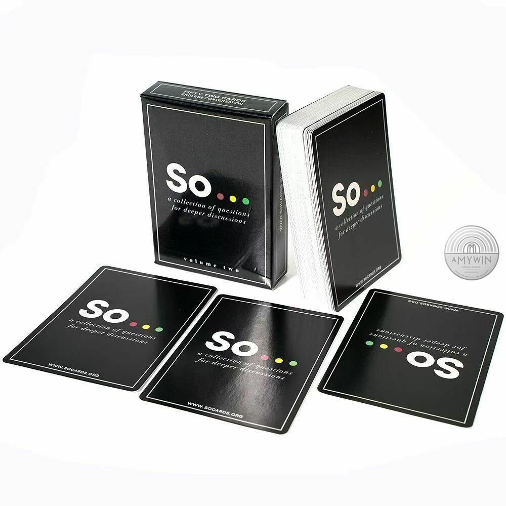 Углубленный диалог с самим собой для решения собственных головоломок Настольная игра (So Cards) Английская версия