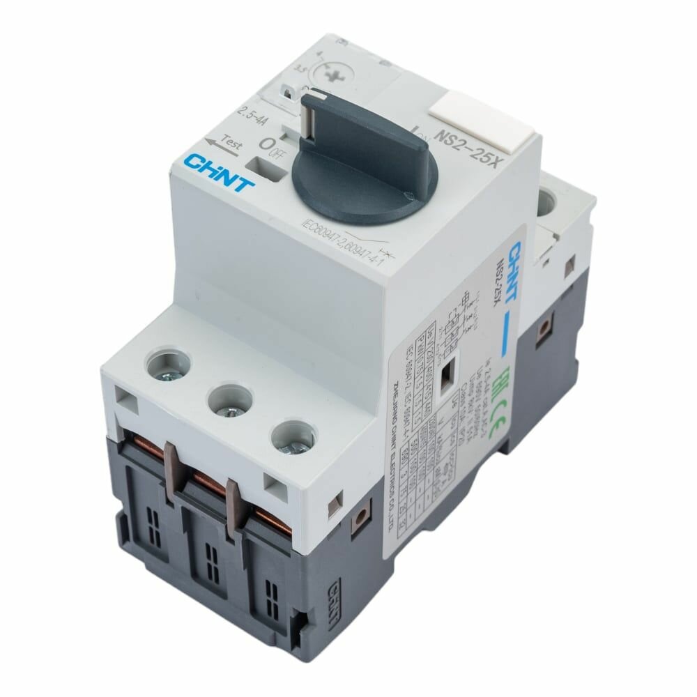 Выключатель автоматический для защиты двигателя 2.5-4А NS2-25X с поворотн. ручкой (R) CHINT 495183
