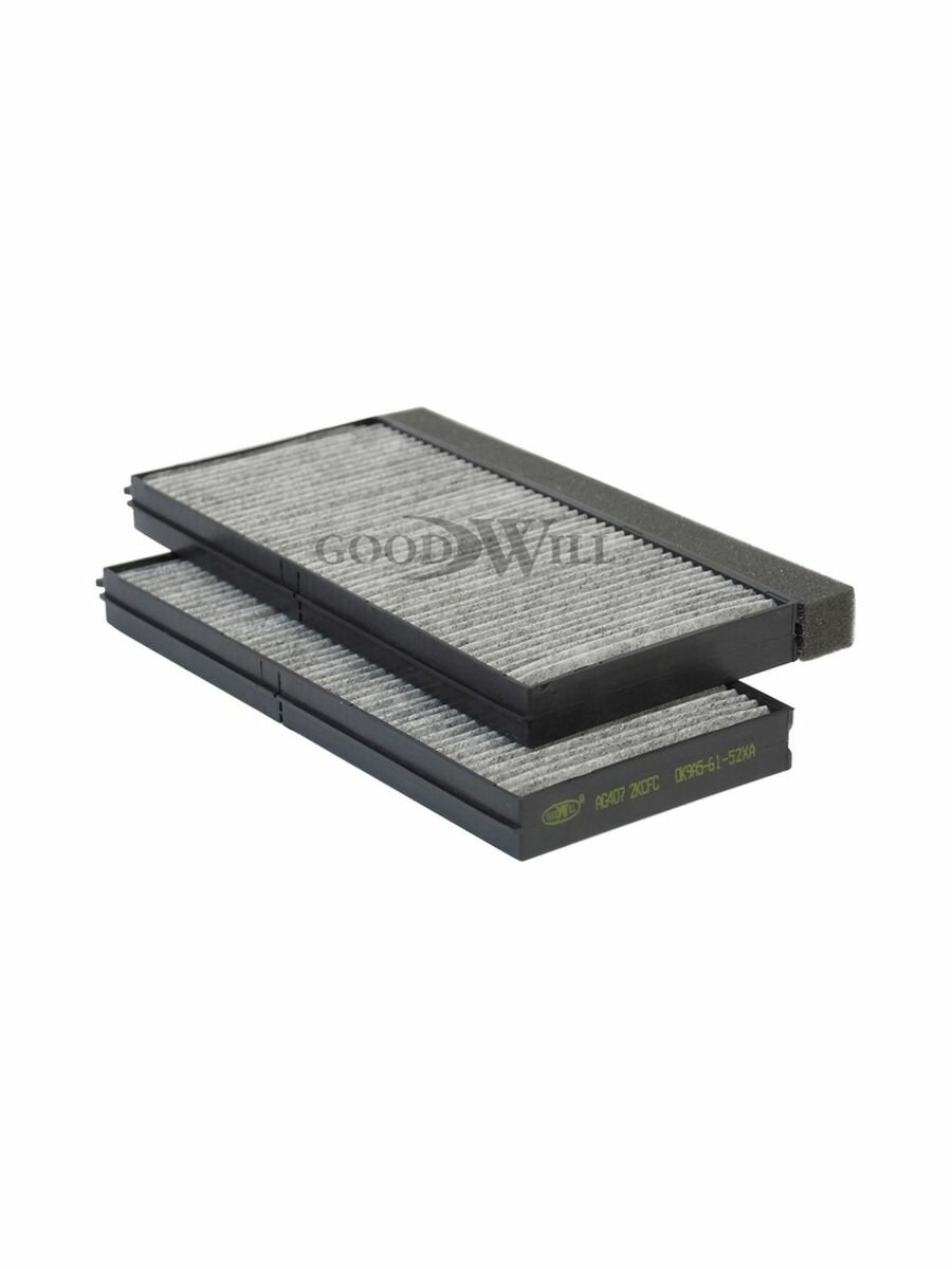 Фильтр салонный угольный (2 шт.) Goodwill AG4072KCFC для KIA Clarus, Rio / Киа Кларус, Рио