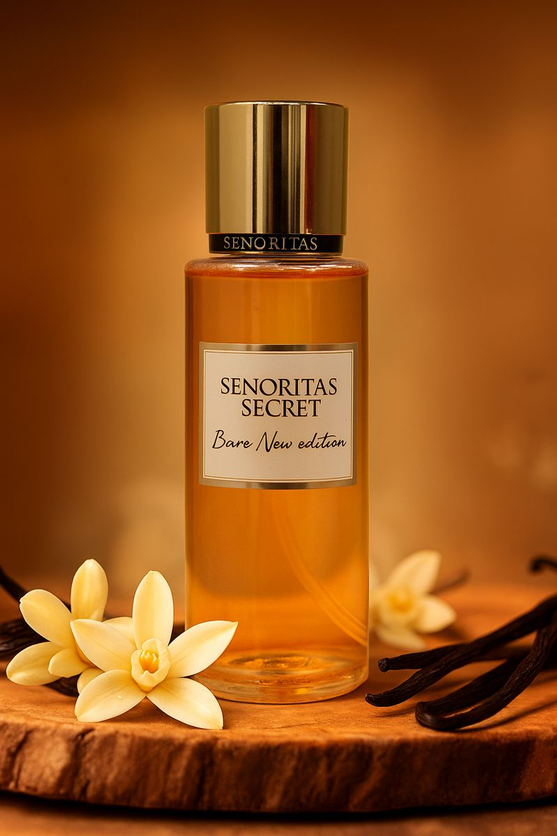 Парфюмированный спрей-мист для тела Senoritas Secret "Bare New", ваниль, 250мл