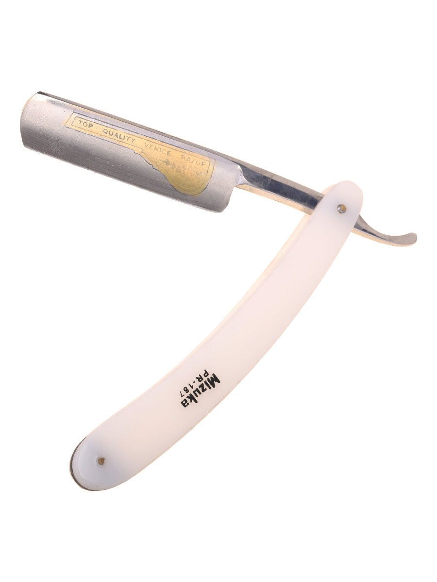Опасная бритва Mizuka, для стрижки, филировки и бритья, белая