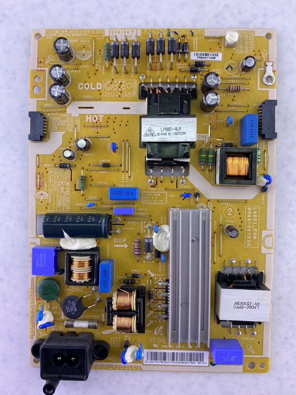 Блок питания PSU: BN44-00703G REV1.2 L48S1_FSM для телевизора SAMSUNG UE40J6200