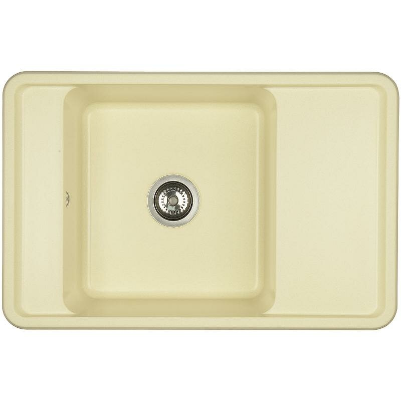Кухонная мойка Aquaton Беллис 78 1A725032BS290 Шампань Прямоугольная Встраиваемый сверху