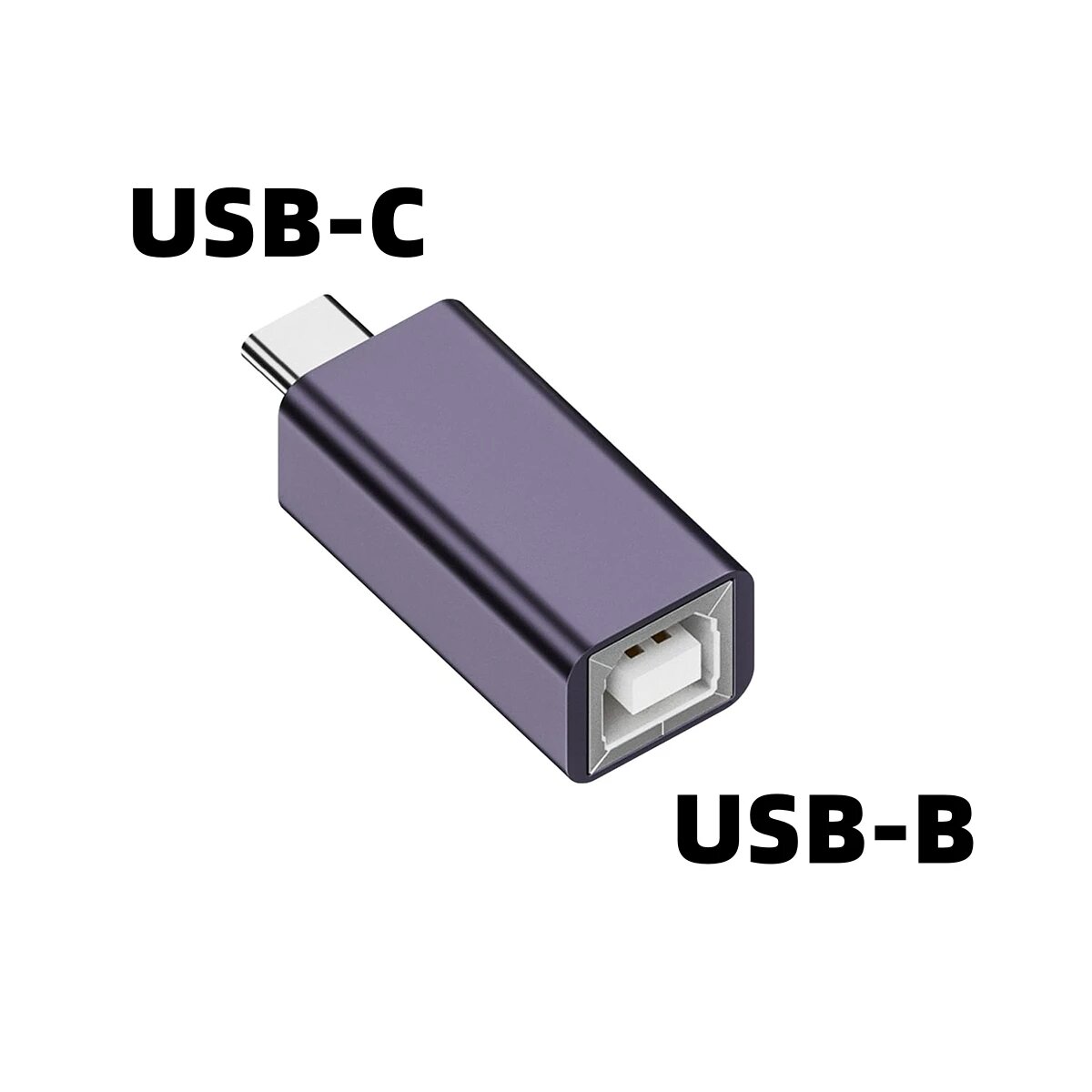 USB адаптер Type-A, Type-B, Type-C на Type-B 1x B F to C M