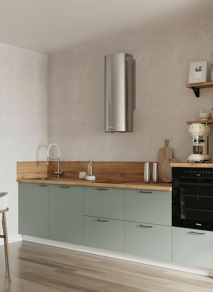 ARNIKA Кухонный гарнитур со столешницей Лизет 3мхцвет олива4 зеленый, фасад Эмаль