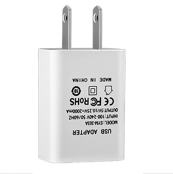 Зарядное устройство 5v1a, 5v2a, Штандарт США, Европейский стандарт, Сертифицировано CE, FCC, USB, Зарядный адаптер для бытовой техники