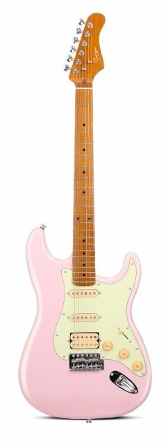 Электрогитара Smiger L-G2-PRO single double ST электрогитара с двойной катушкой, розовый